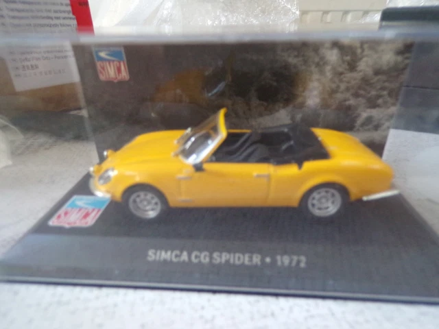 VOITURE MINIATURE 1/43IEME..SIMCA CG Spider..de 1972..s/boite EUR 20,50 ...