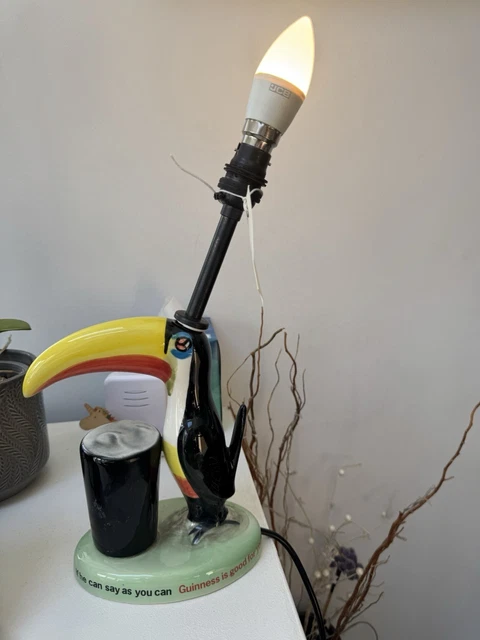 CARLTON WARE GUINNESS Toucan Vintage Lamp Base £1.75 - PicClick UK