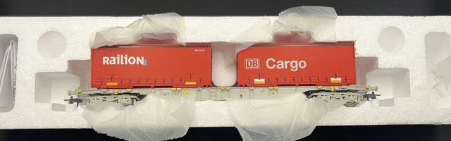 ROCO H0 66627 Containertragwagen Bauart Sgns der DB AG | neuwertig ...