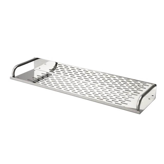 SCAFFALE BAGNO ACCIAIO inox senza foratura, 40 cm EUR 20,66 - PicClick IT