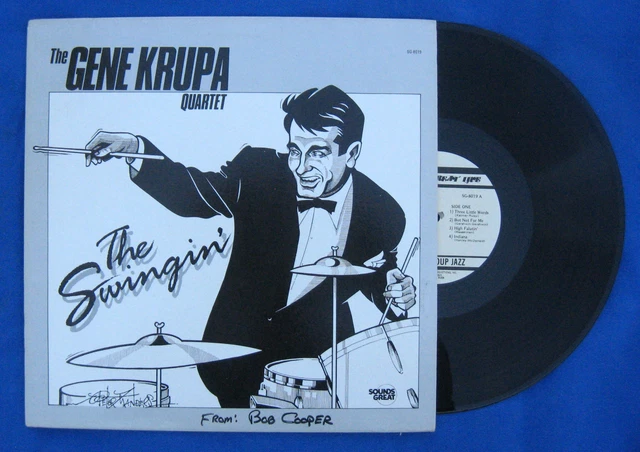 GENE KRUPA - ""The Swingin' GK"" (Lp) Buddy Rich-Louie Bellson-Jazz Music Records** EUR 6,76 ...