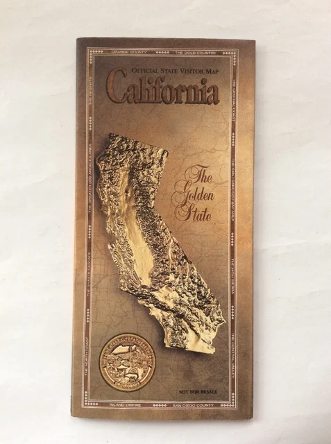TOURIST MAP - Thomas Bros Maps - Official State Visitor Map California ...