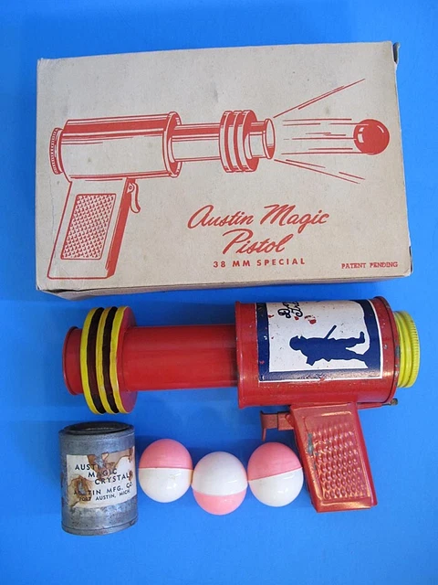 RARE VINTAGE 50'S Austin Magic Pistol Ray Space Gun With Original Box ...