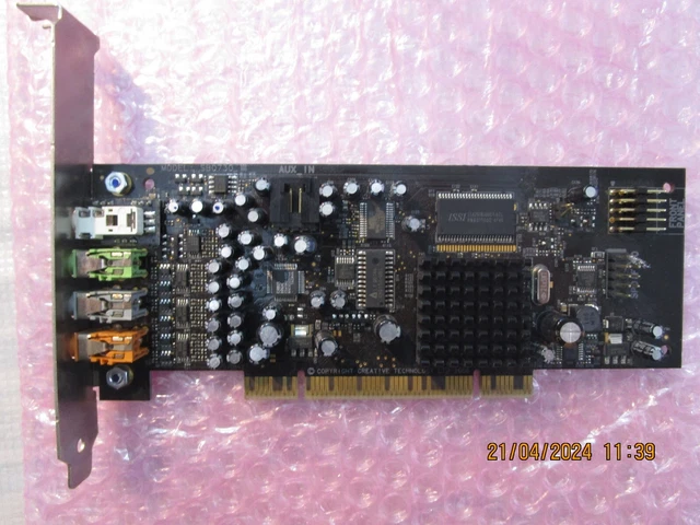SCHEDA AUDIO CREATIVE Sound Blaster X-Fi Audigy Number Model Sb0730 Su ...