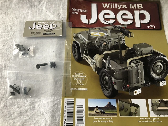 HACHETTE, DEAGOSTINI, CONSTRUIRE, build, voiture, car, Jeep Willys MB ...