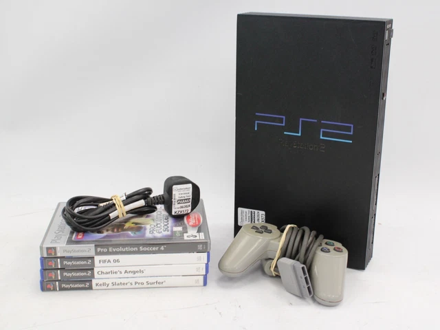 SONY PLAYSTATION 2 PS2 Game Console With 4 Games & PS1 Controller - N19 ...