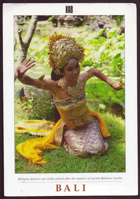 INDONESIE BALI BALINESE Dancers Gf 16 X 11 Cm Pliures Aux Coins EUR 1 ...