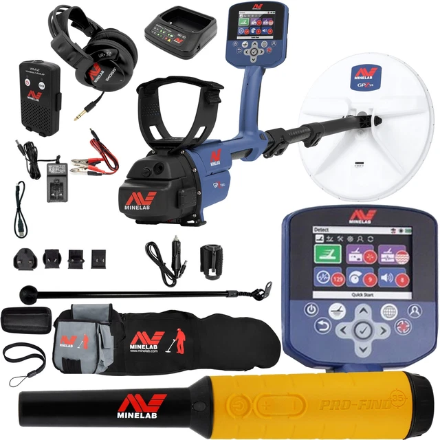 MINELAB GPZ 7000 Metal Detector with Pro Find 35, Carry Bag, Finds ...