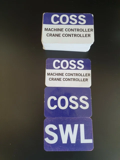 SAFETY RAILWAY BADGES COSS/MC CC/ALO COORDINATOR/LOOKOUT/ES/SWL/SITE ...