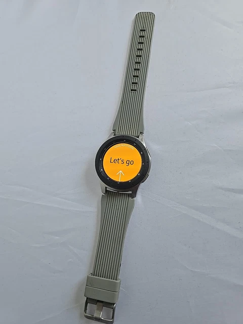 SAMSUNG GALAXY WATCH SM-R800, silver, 46mm, Wi-Fi *read Description ...