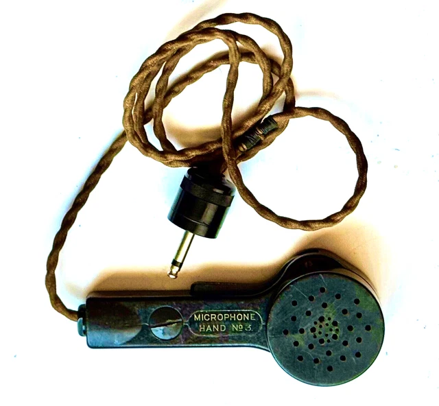 WW2 BRITISH ARMY Microphone Hand No 3 (With Carbon Mic Insert) Military ...