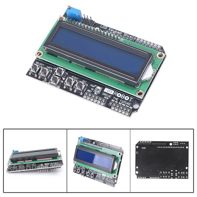 1602 LCD BOARD Keypad Shield Blue Backlight Fit Duemilanove Robot yf £8 ...