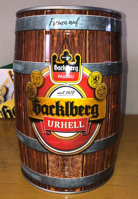 HACKLBERGER URHELL PASSAU 5 Liter Party-Fass Bier Dose Beer 4,9% ...