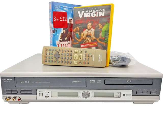 SHARP DV-NC70 COMBO DVD Player VCR VHS Video Cassette Player Recorder ...