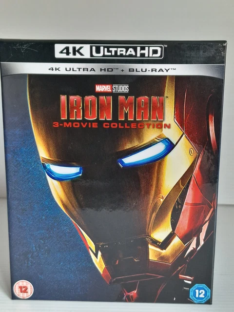 IRON MAN 3-MOVIE Collection 4K Ultra HD UHD Blu-Ray Box Set Marvel ...