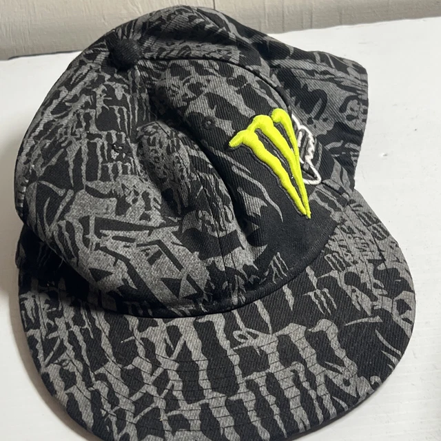 FOX RACING MONSTER Energy Hat Mens Ricky Carmichael #4 Size 7 5/8 ...