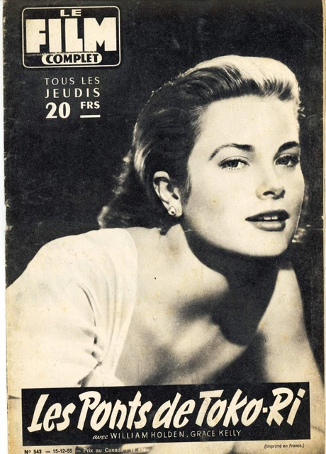 GRACE KELLY ON Cover Le Film Complet 1955 William Holden Fredric March ...