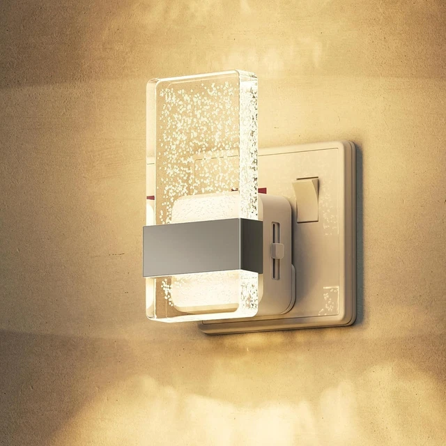 LOHAS-LED NIGHT LIGHT Plug in Wall, Acrylic Nightlight with Dusk to ...