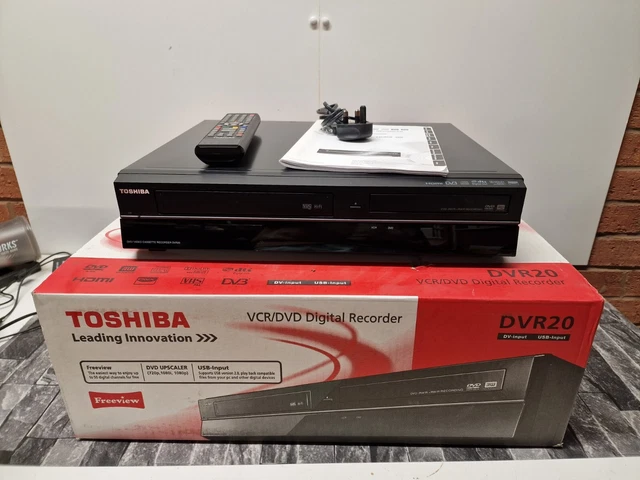 TOSHIBA DVR20KB DVD/VHS Video Recorder Combi Copy VHS to DVD Freeview HDMI £150.00 - PicClick UK