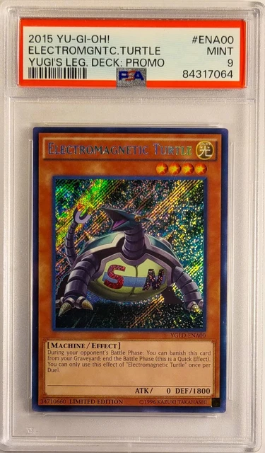 YUGIOH ELECTROMAGNETIC TURTLE Yugi's Legendary Deck YGLD-ENA00 ENG PSA ...