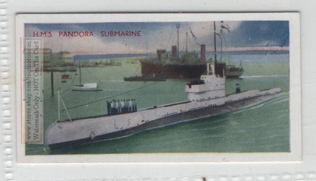 BRITISH ROYAL NAVY HMS 'Pandora' Parthian Class Submarine 1930s Ad ...
