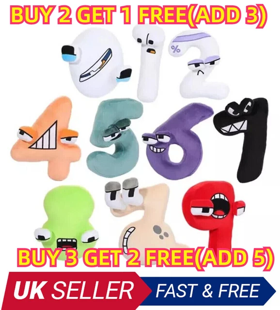 ALPHABET LORE NUMBER Plush Toy Stuffed Animal Plushie Doll Gift Kids ...