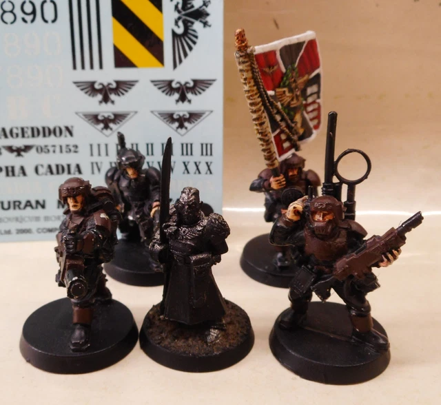 GW GAMES WORKSHOP WH 40k Cadian Command Squad Astra Militarum Imperial ...