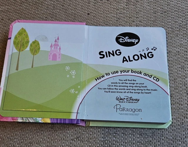 DISNEY PRINCESS SING Along Book & CD (Disney Singalong),Genuine Disney ...