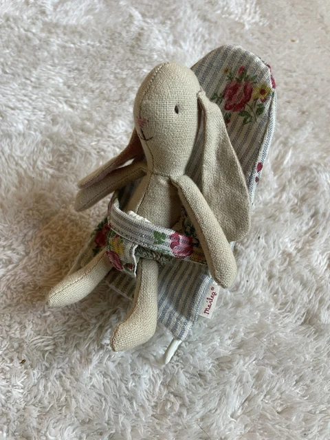 MAILEG BABY RABBIT with Floral Nappy Bundled with A Bouncer Chair ...
