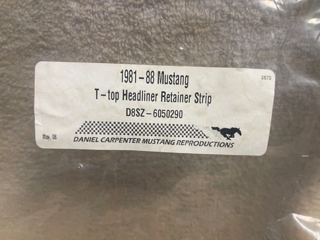 NOS 1981-1988 FORD MUSTANG T-Top HEADLINER (Interior Felt Fabric ...