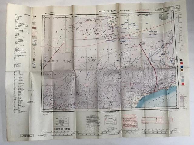 ORIGINAL WW2 BRITISH Army / RAF Map - Bahr As Safi £16.00 - PicClick UK