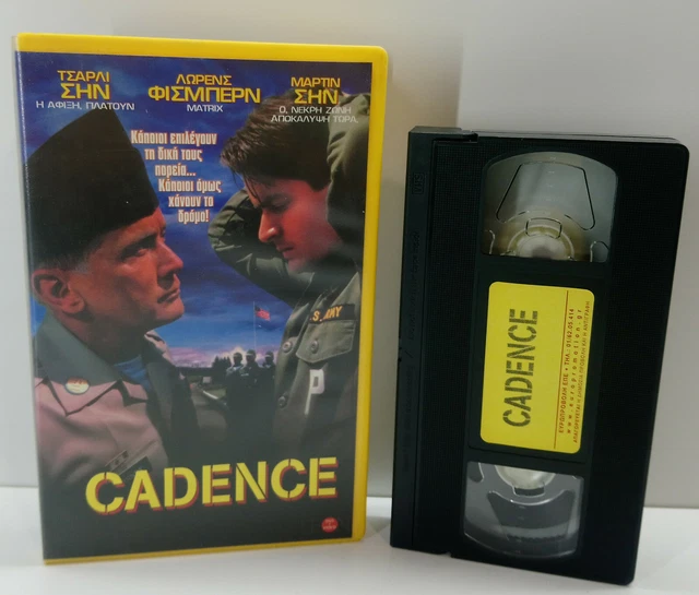 VHS BANDE GRECQUE SOUS-TITRES PAL Cadence (1990) Charlie Sheen, Martin Sheen EUR 9,44 - PicClick FR