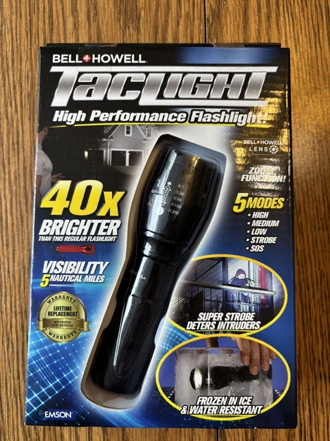BELL + HOWELL 1176 Taclight High-Powered Tactical Flashlight - Black ...