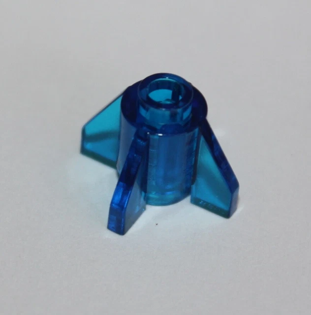 LEGO TRANS-DARK BLUE Brick Round 1x1 with Fins 4588 set 5943 Interior ...