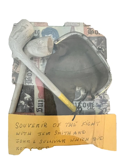 1887 COMPLETE CLAY Pipes BOXING John Sullivan V Jem Smith Bare Knuckle ...