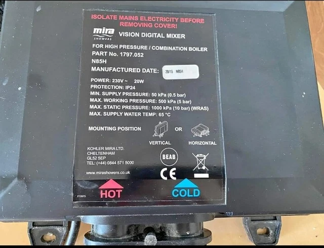 MIRA VISION DIGITAL Mixer processor - Control PCB 1666.191 £57.00 ...