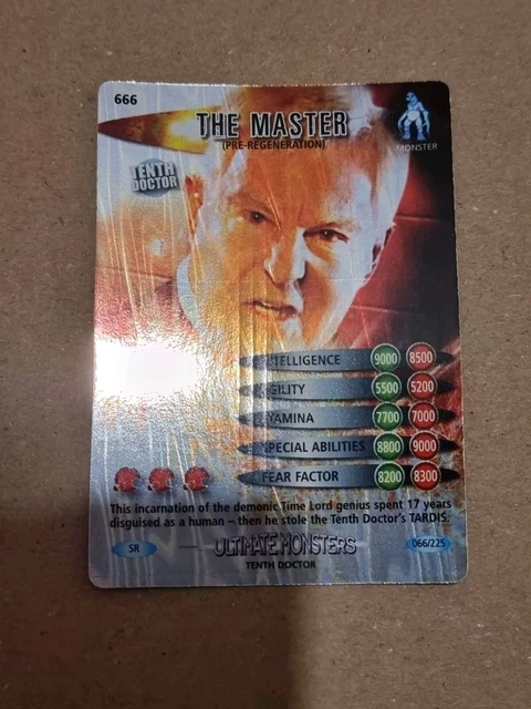 DOCTOR WHO THE Master 666 Super Rare Battles In Time Trading Card ...