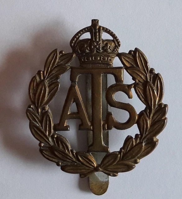 WW2 ATS AUXILIARY Territorial Service Cap Badge £4.99 - PicClick UK
