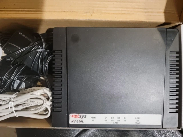 NETSYS NV-600L ETHERNET Hyperextender GT - VDSL2 CO Router New $59.99 ...