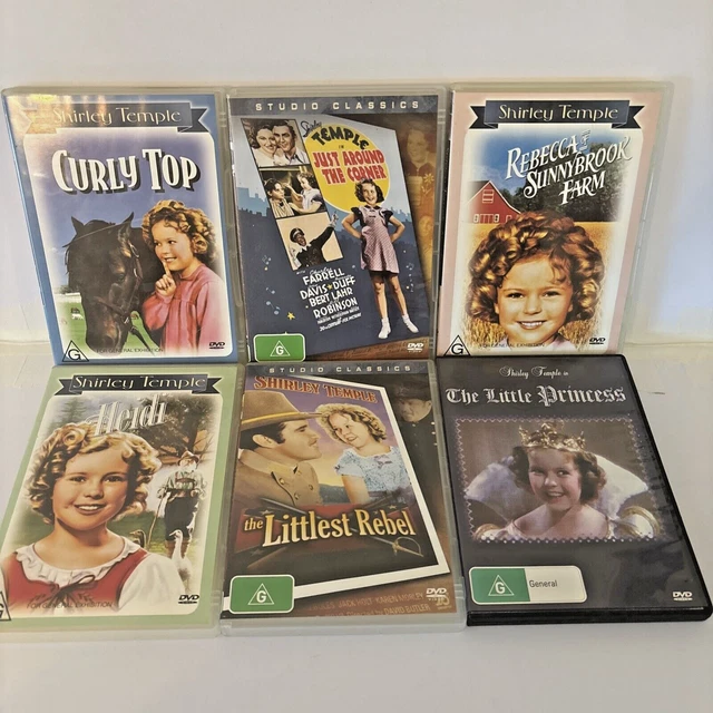 SHIRLEY TEMPLE 6-MOVIE DVD Bundle - Classic Family Films - VGood ...
