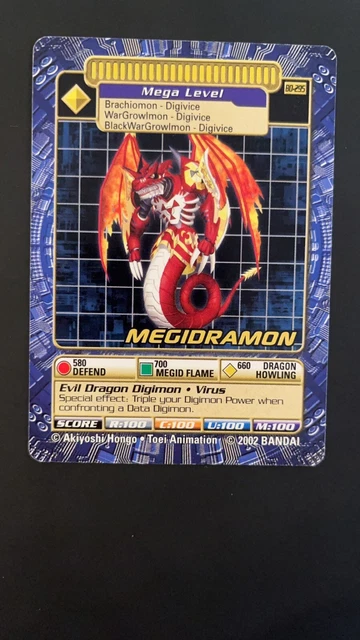 BANDAI DIGIMON TRADING Card Series 6 Megidramon Bo-295 Mega Digibattle ...