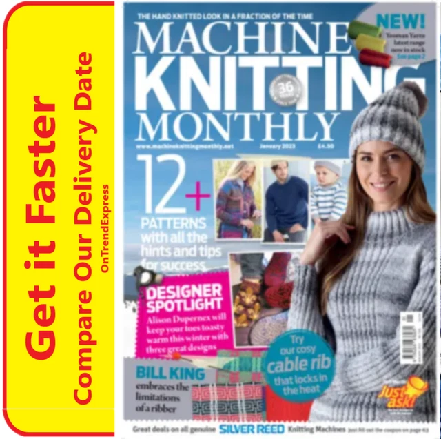 MACHINE KNITTING MONTHLY Magazine January 2023 Designer Spotlight 12 ...