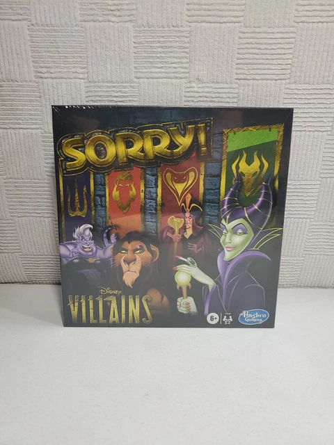 HASBRO GAMING SORRY! Board Game: Disney Villains Edition for Ages 6 and ...