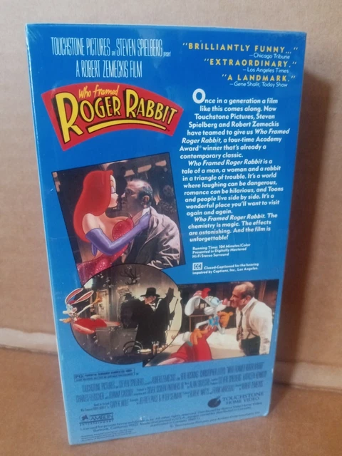WHO FRAMED ROGER Rabbit VHS Touchstone Pictures & Steven Spielberg ...