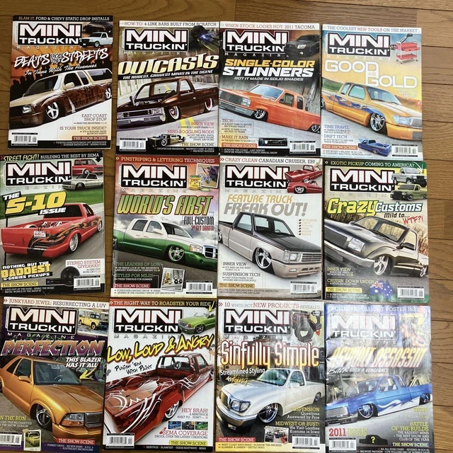 USED MINI TRUCKIN Magazine 2012 2013 total 12 volume set custom car ...