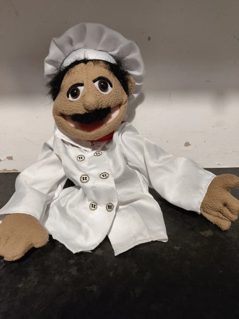 MELISSA AND DOUG Chef Pee Pee Al Dente 14" Plush Hand Puppet Alfredo £ ...