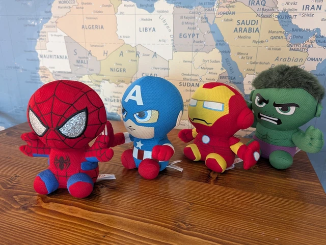TY MARVEL AVENGERS Bundle - Captain America, Hulk, Spider-Man, Iron Man ...