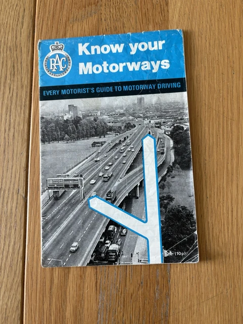 RAC MOTORWAY MAP Know Your Motorways vintage 1970 £8.00 - PicClick UK