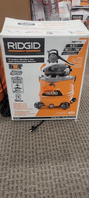 RIDGID 16 GALLON Wet/Dry Vac with Detachable Blower HD1600 £126.08 ...