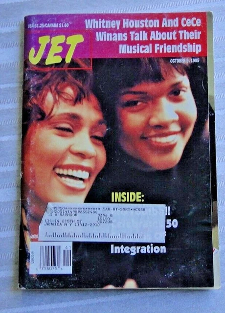 VINTAGE MAGAZINE JET Oct 1995 Whitney Houston and CeCe Winans 141 $8.66 ...
